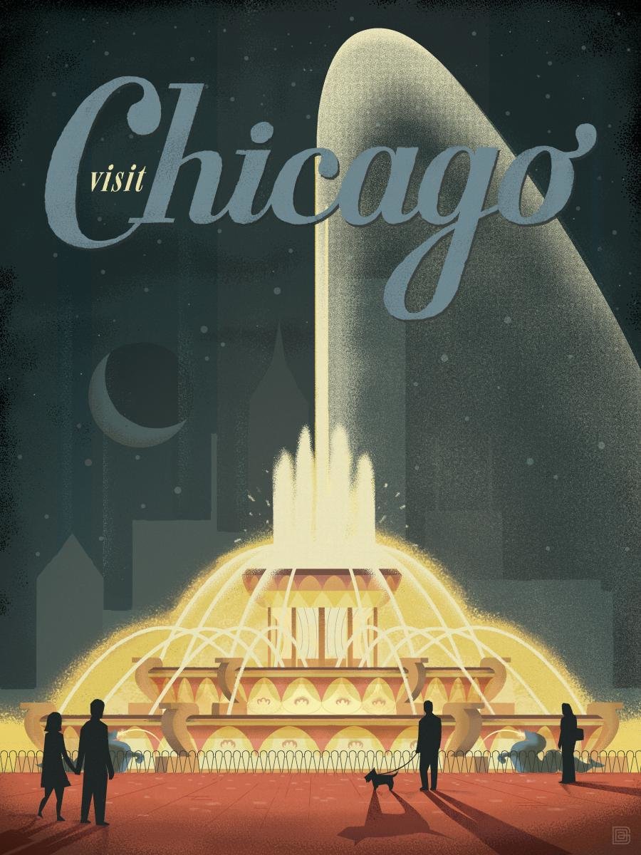 Visit Chicago by Anderson Design Group | Paper Print | Custom Prints ...
