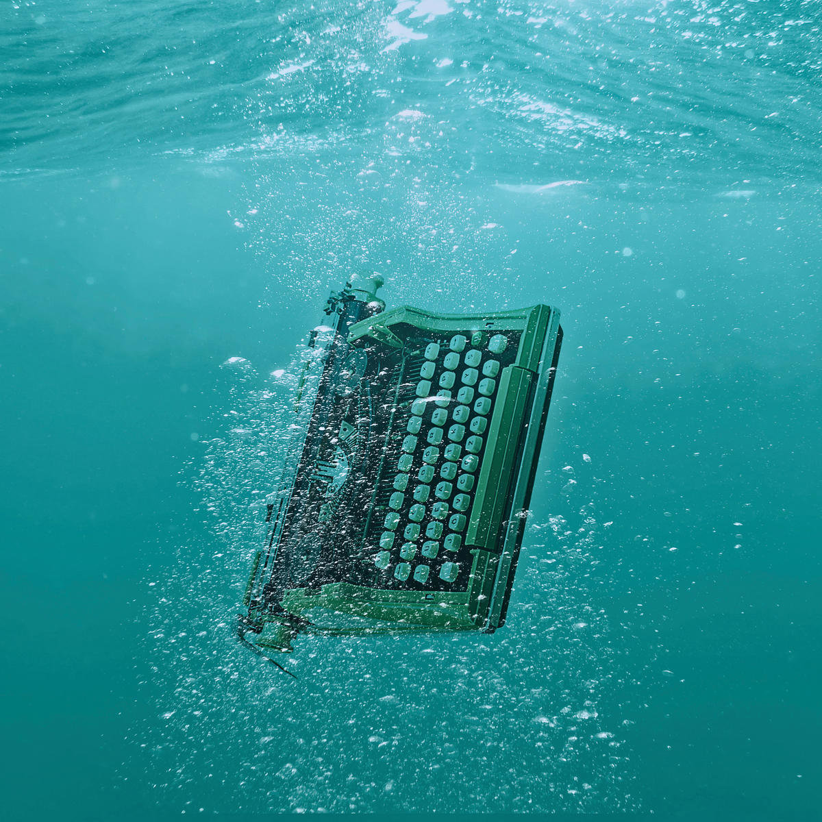 The Old Writer And The Sea by Udo Dittmann | Paper Print | Custom ...