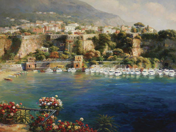 Gasini - Italian Riviera - Art Print - Global Gallery