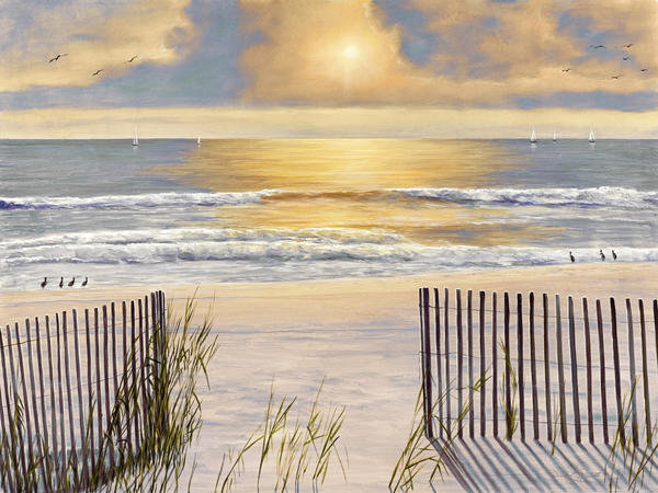Diane Romanello - Beach Light - Art Print - Global Gallery