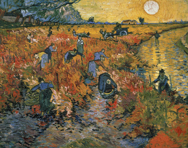 Vincent Van Gogh - The Red Vineyard at Arles, 1888 - Art Print - Global ...
