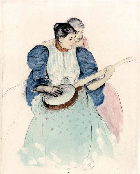 Mary Cassatt - The Banjo Lesson - Art Print - Global Gallery