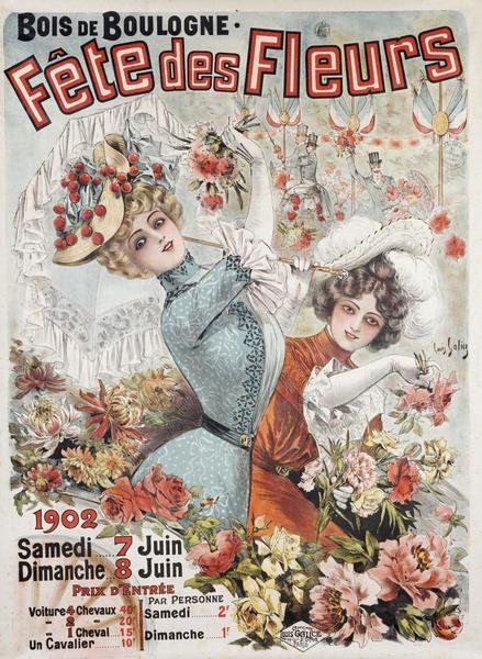 Louis Galice - Fete Des Fleurs - Art Print - Global Gallery