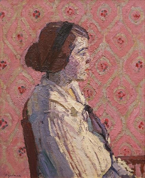 Harold Gilman - A Portrait In Profile - Art Print - Global Gallery