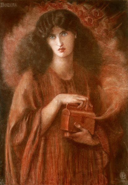 Dante Gabriel Rossetti - Pandora - Art Print - Global Gallery