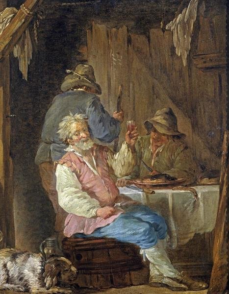 Louis Jean-Jacques Durameau - An Old Man Smoking - Art Print - Global ...