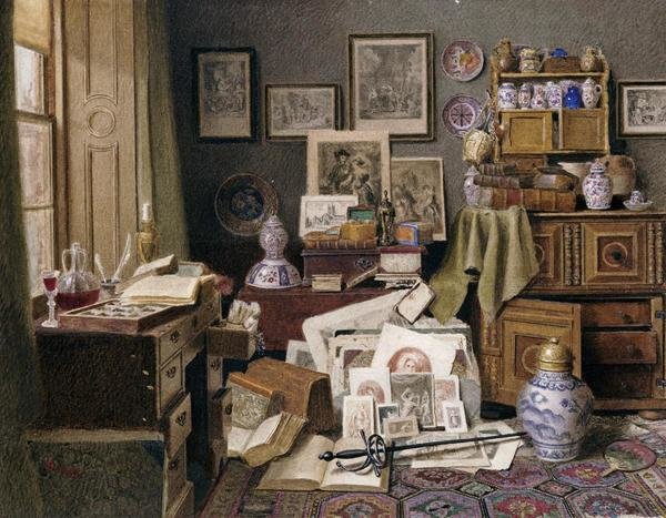 Benjamin Walter Spiers - Corner of a Study - Art Print - Global Gallery