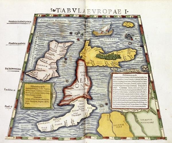 Claudius Ptolemaeus - Map of Britain - Art Print - Global Gallery