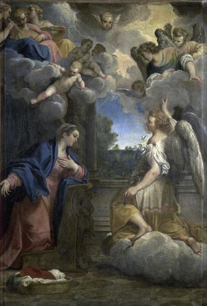 Agostino Carracci - Annunciation - Art Print - Global Gallery