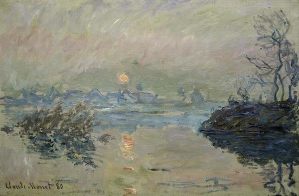 Claude Monet - Setting Sun (Soleil couchant) - Art Print - Global Gallery