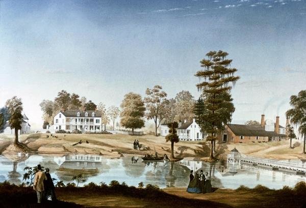 Marie Adrien Persac - Oliver Plantation - Art Print - Global Gallery