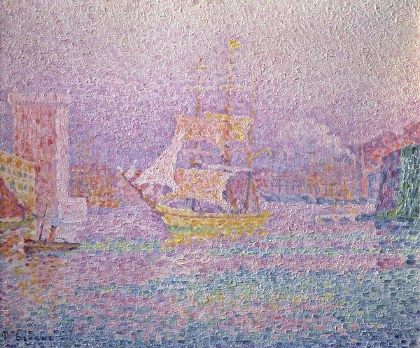 Paul Signac - Harbor of Marseille - Art Print - Global Gallery