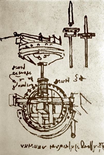 Leonardo Da Vinci - Mechanical Drawings No. 3 - Art Print - Global Gallery