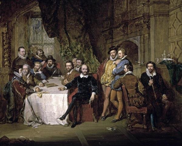 John Faed - Shakespeare and his Friends at the Mermaid Tavern - Art ...