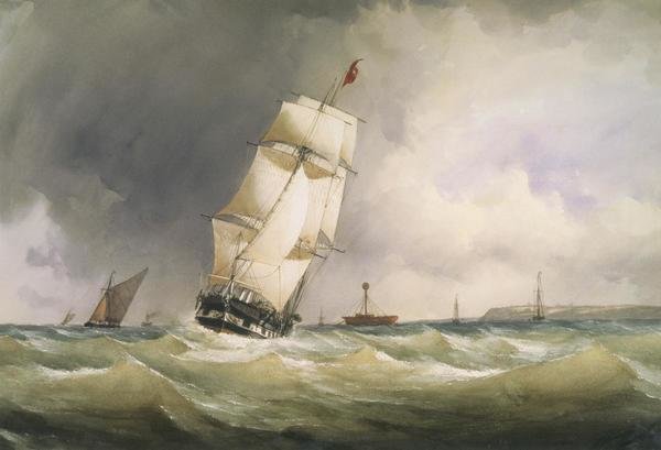 Alfred Herbert - Off the Nore Before 1844 - Art Print - Global Gallery