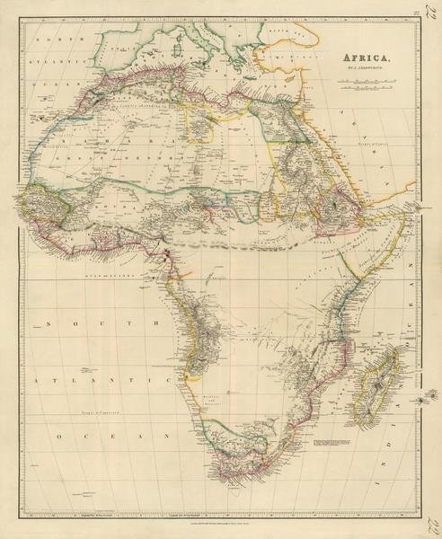 John Arrowsmith - Africa, 1834 - Art Print - Global Gallery