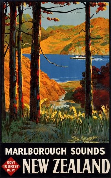 L. E. Mitchell - New Zealand - Art Print - Global Gallery