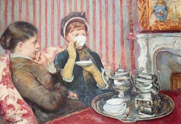 Mary Cassatt - A Cup Of Tea 1880 - Art Print - Global Gallery