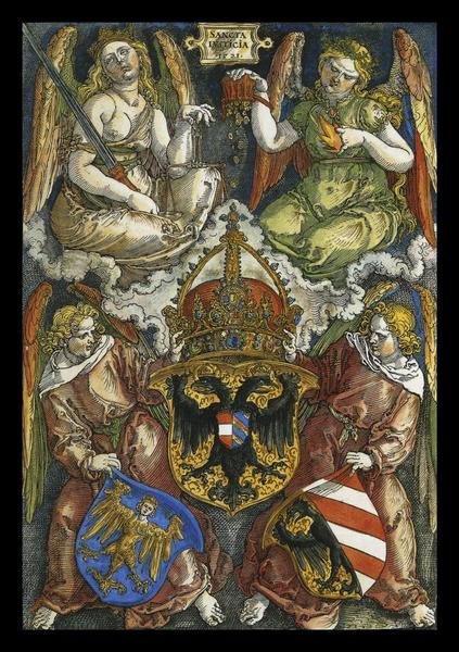 Albrecht Durer - Allegory Of Justice With Coats Of Arms Of Germany And ...