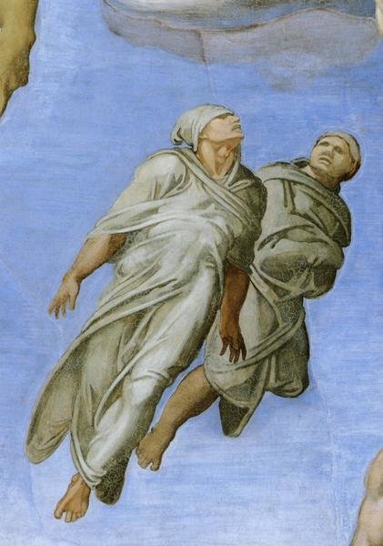 Michelangelo - Detail From The Last Judgement 10 - Art Print - Global ...