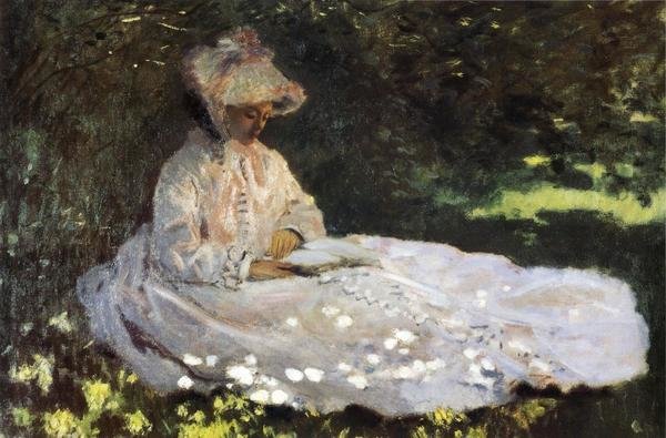 Claude Monet - Camille Reading 1872 - Art Print - Global Gallery