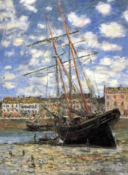 Claude Monet - Ship Aground 1881 - Art Print - Global Gallery