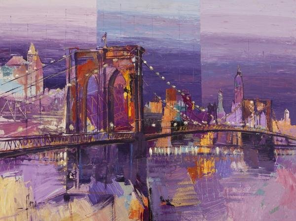 Luigi Florio - Brooklyn Bridge - Art Print - Global Gallery