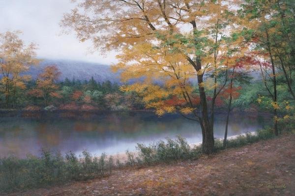 Diane Romanello - Golden Autumn - Art Print - Global Gallery