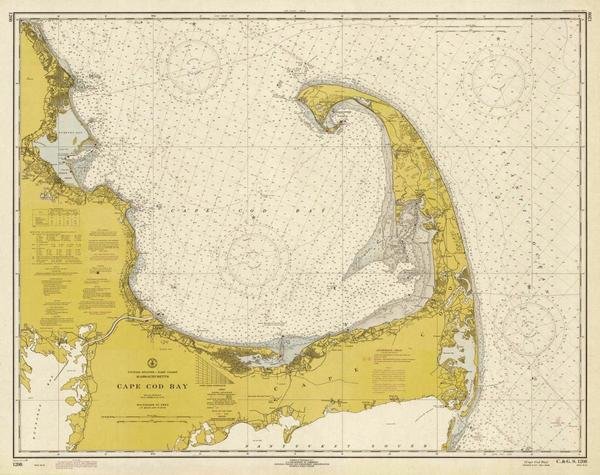 NOAA Historical Map and Chart Collection - Nautical Chart - Cape Cod ...