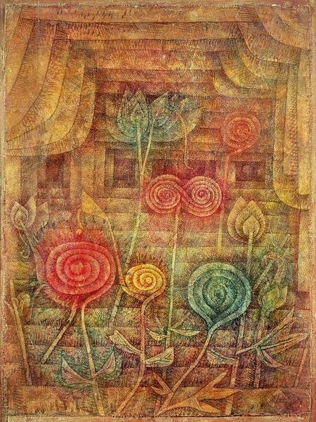 Paul Klee - Spiral Flowers - Art Print - Global Gallery